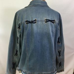 Bandolino | Jackets & Coats | Bandolino Jean Jacket Eyelet Lace Plus ...